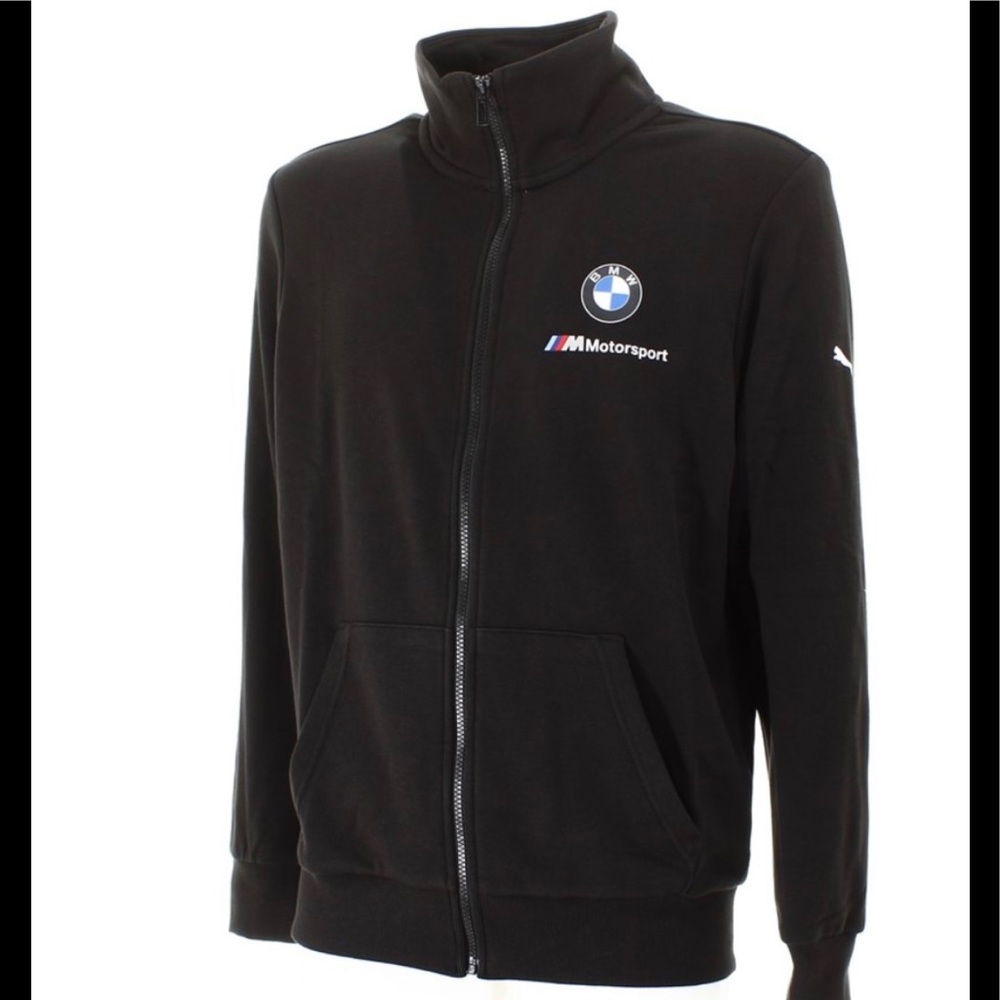 Bmw Motorsport Puma Collared Zip-Up Mens Size Small - Gem